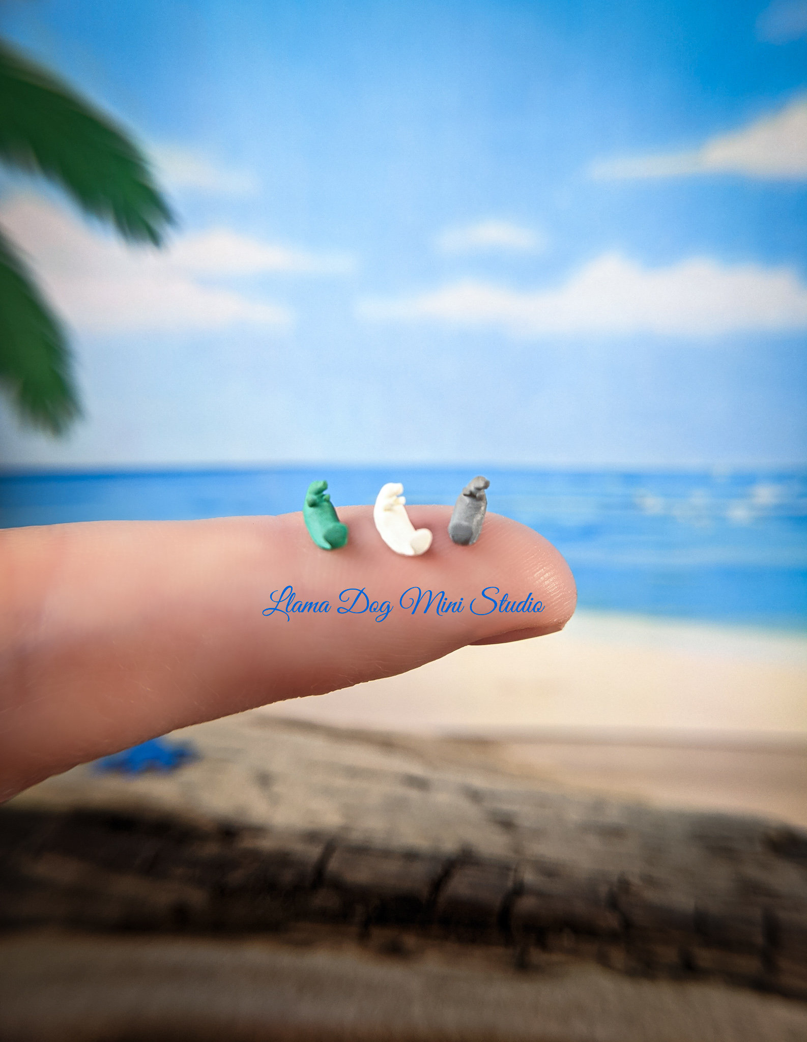 1 Hand Painted Miniature Manatee Micro Figurines for - Etsy