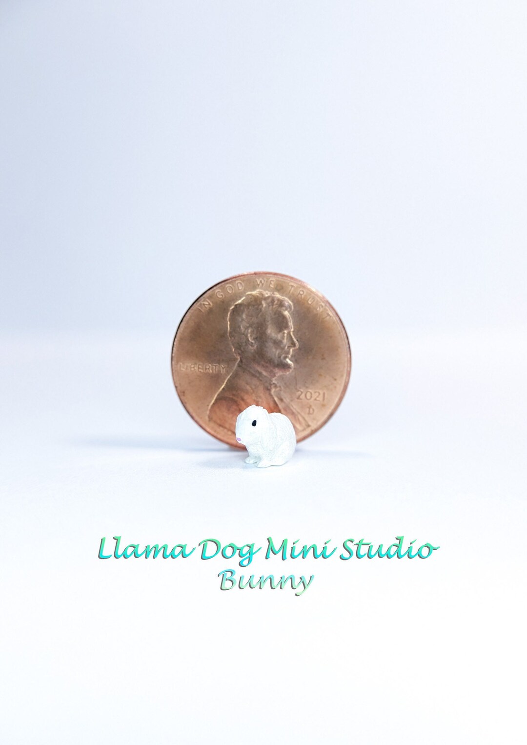 Miniature Bunny Rabbit Figurine Micro Figurines for Jewelry, Diorama's ...