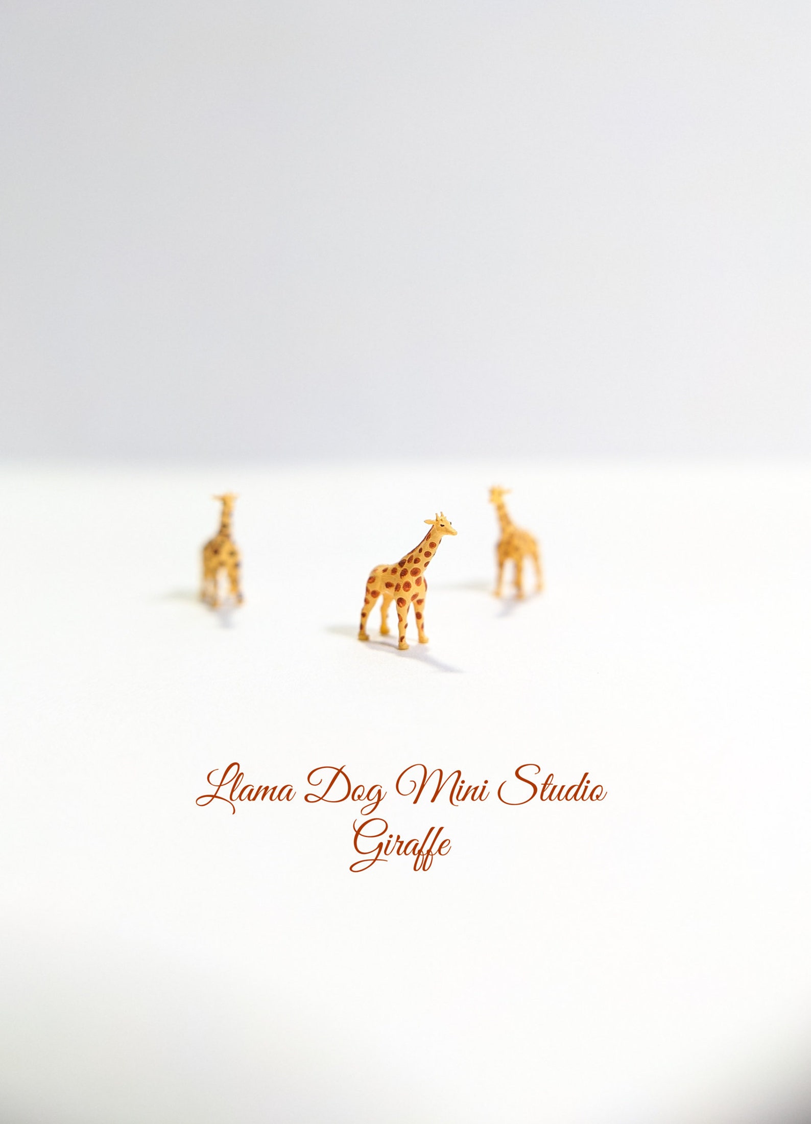 1 Hand Painted Micro Giraffe Miniature Figurines for - Etsy
