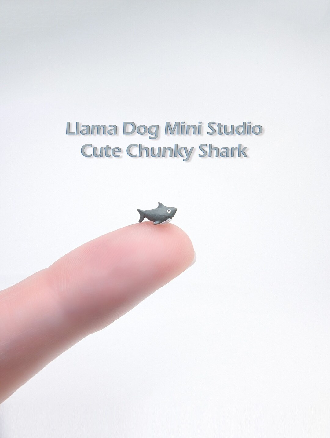 Micro Chunky Shark Figurine | Hand-painted Miniatures for Ocean Diorama ...