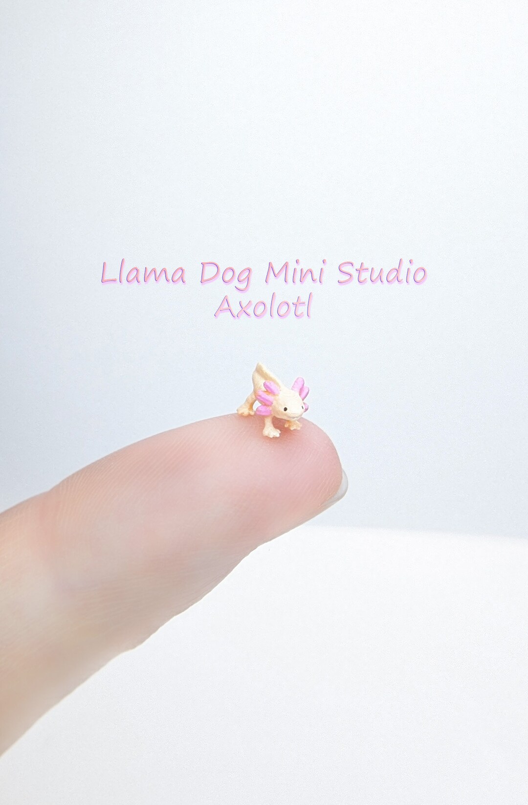 Micro Axolotl Figurine | Hand-painted Miniatures for Diorama Jewelry ...