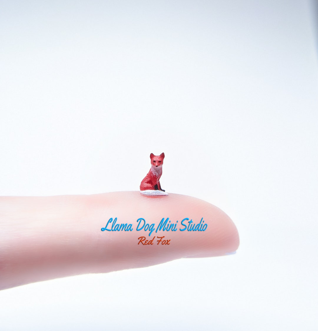Fox Micro Miniature (6.5mm - 1/4") | Hand-painted Figurine | Diorama ...