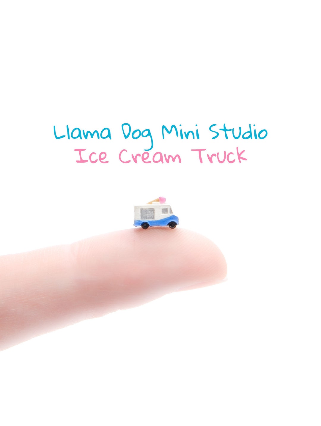 Extremely Tiny Micro Ice Cream Truck- Miniature Figurines for Jewelry ...