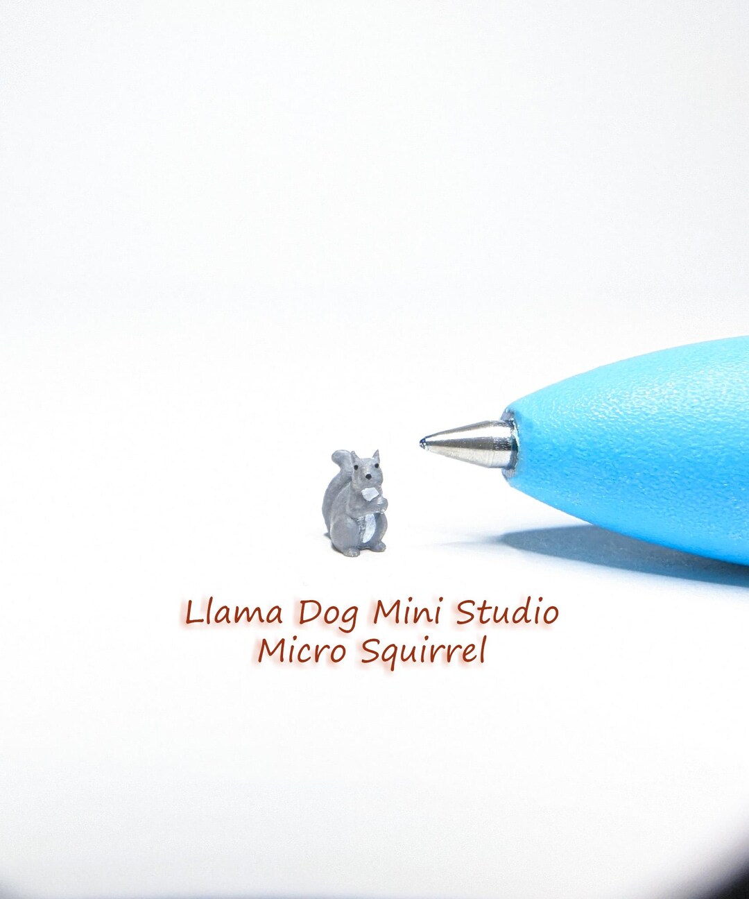 Extremely Tiny Micro Squirrel Figurine | Hand-painted Miniatures for ...