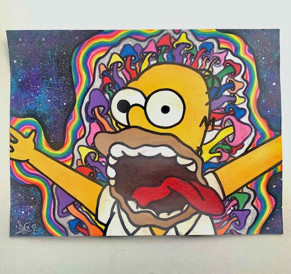 Art & Collectibles Drawing & Illustration Aesthetic Psychedelic The ...