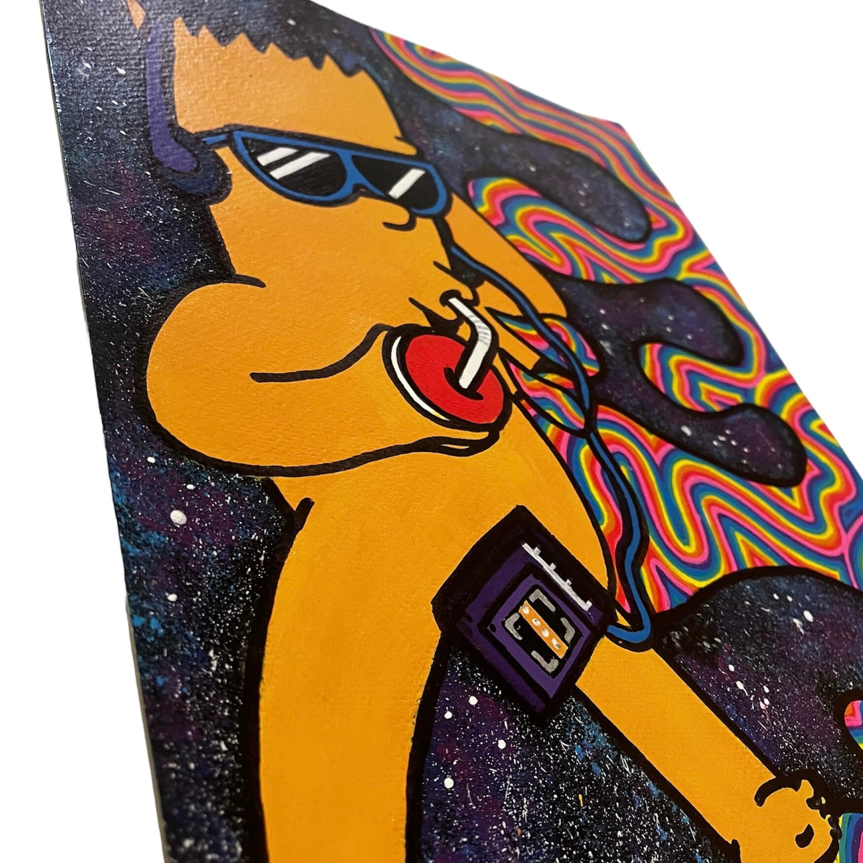 Bart Simpson- Trippy Art Wall Art Room Decor the Simpsons- 16x12” - Etsy