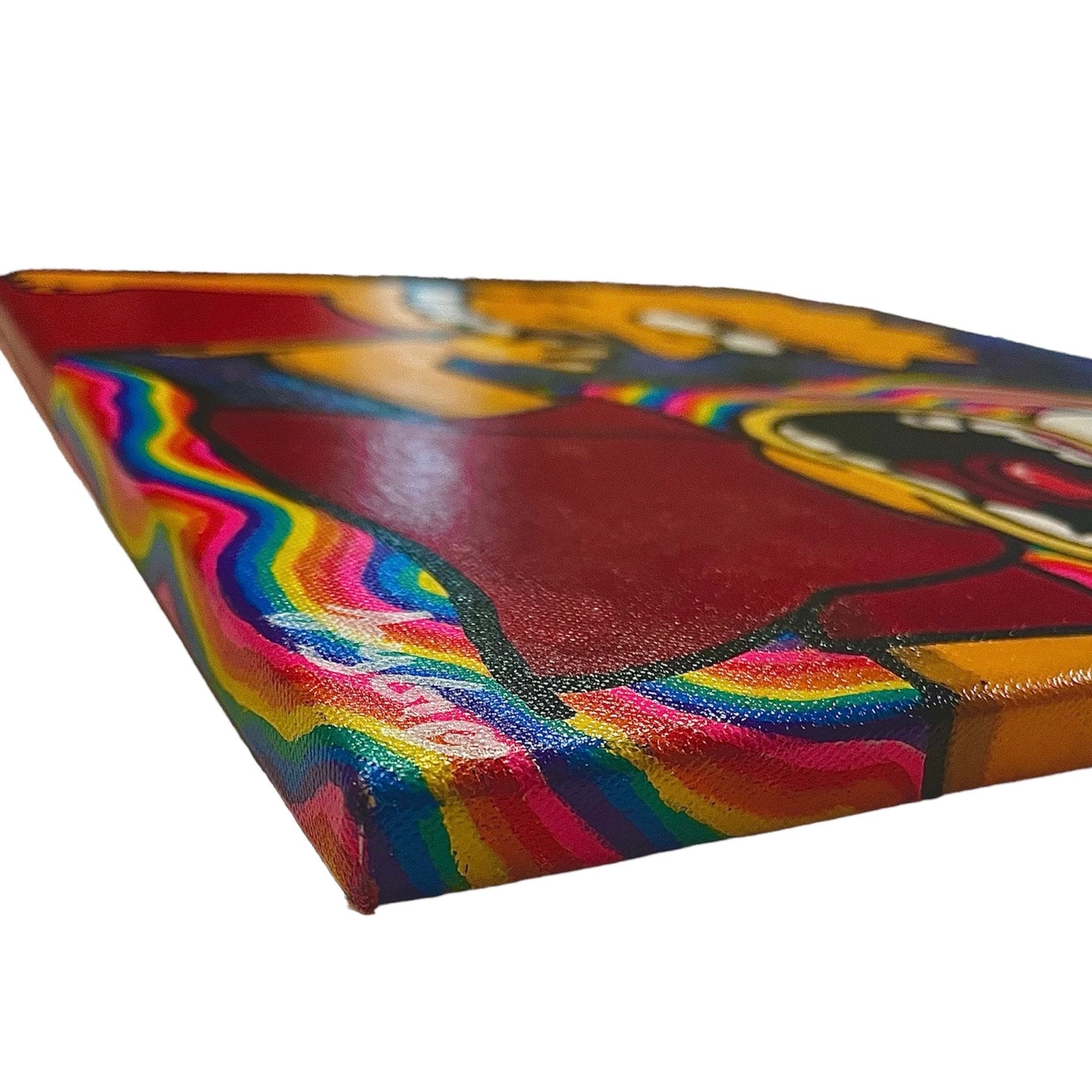 Bart and Lisa Trippy Art the Simpsons, Rainbow, Psychedelic, Wall Art ...