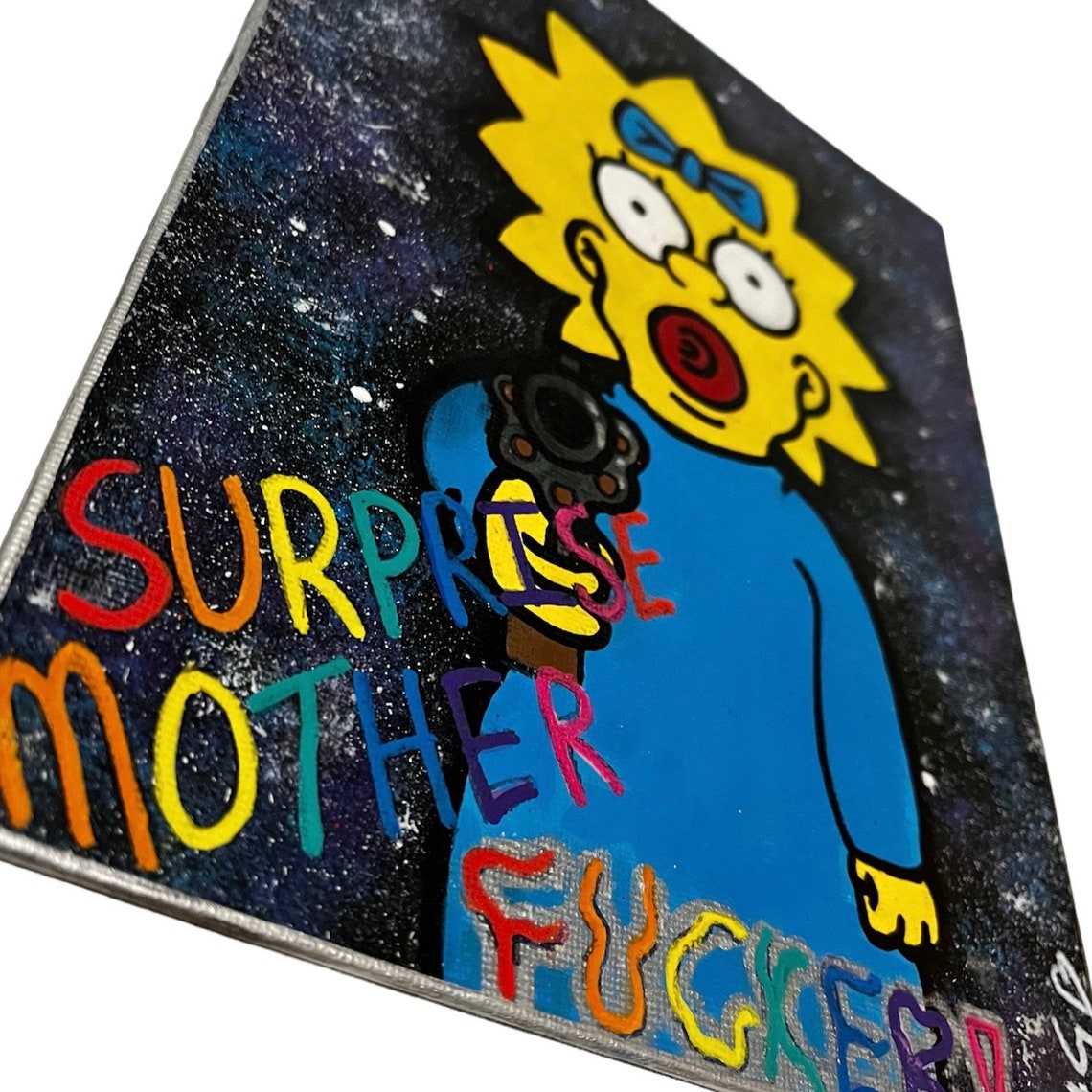 Trippy Lisa Art - Trippy Art, Room Decor, Psychedelic Art, Wall Art ...