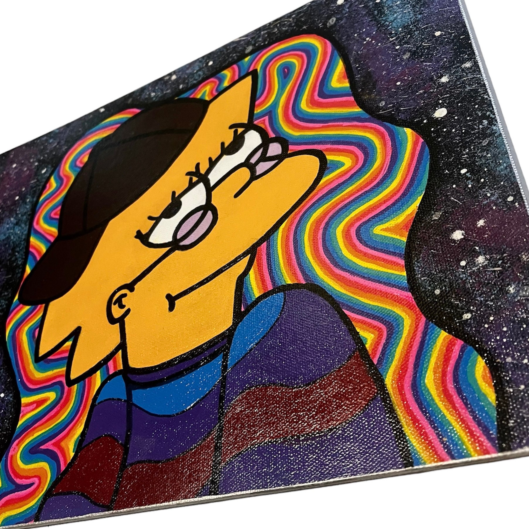 Trippy Lisa Hippie Painting Room Decor Wall Art 14x11 - Etsy