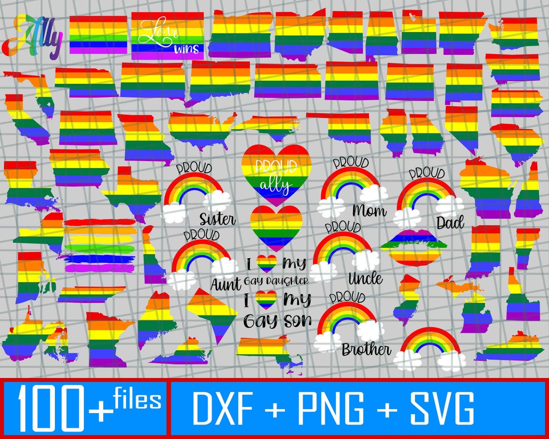 100 Files LGBTQ Svg Png, LGBT Svg Bundle, Pride Month, Gay Pride Svg ...