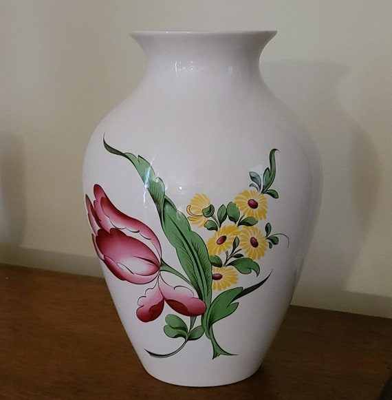 Spode England Vase. Large Vase. Grandmillenial Vase Floral W/ | Etsy
