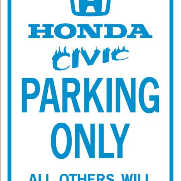 Honda Civic Signs - Etsy