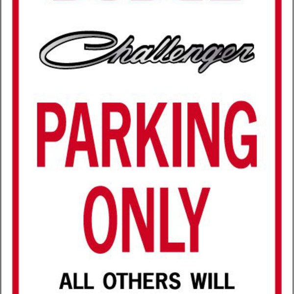 Dodge Challenger Sign - Etsy
