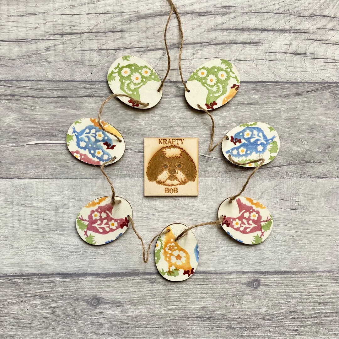 Emma Bridgewater Spring Chicken Bunting, Wooden Egg Garland for the ...