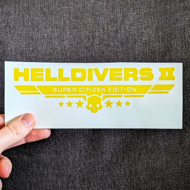 Helldivers 2 Super Citizen Decal - Etsy