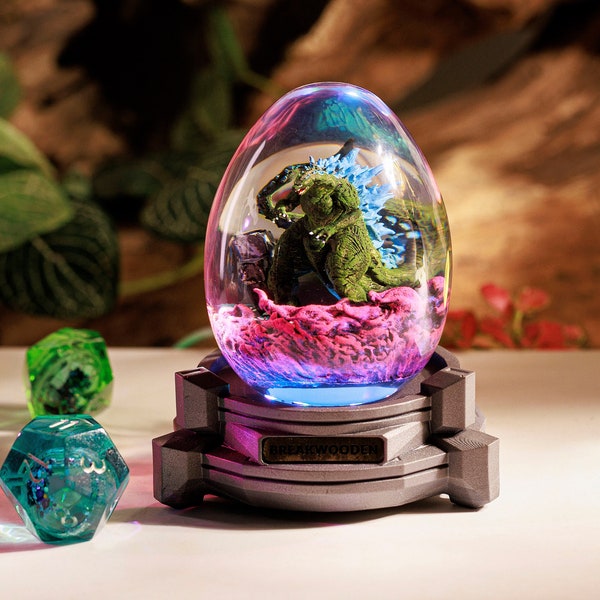 Godzilla Resin Lamp - Etsy