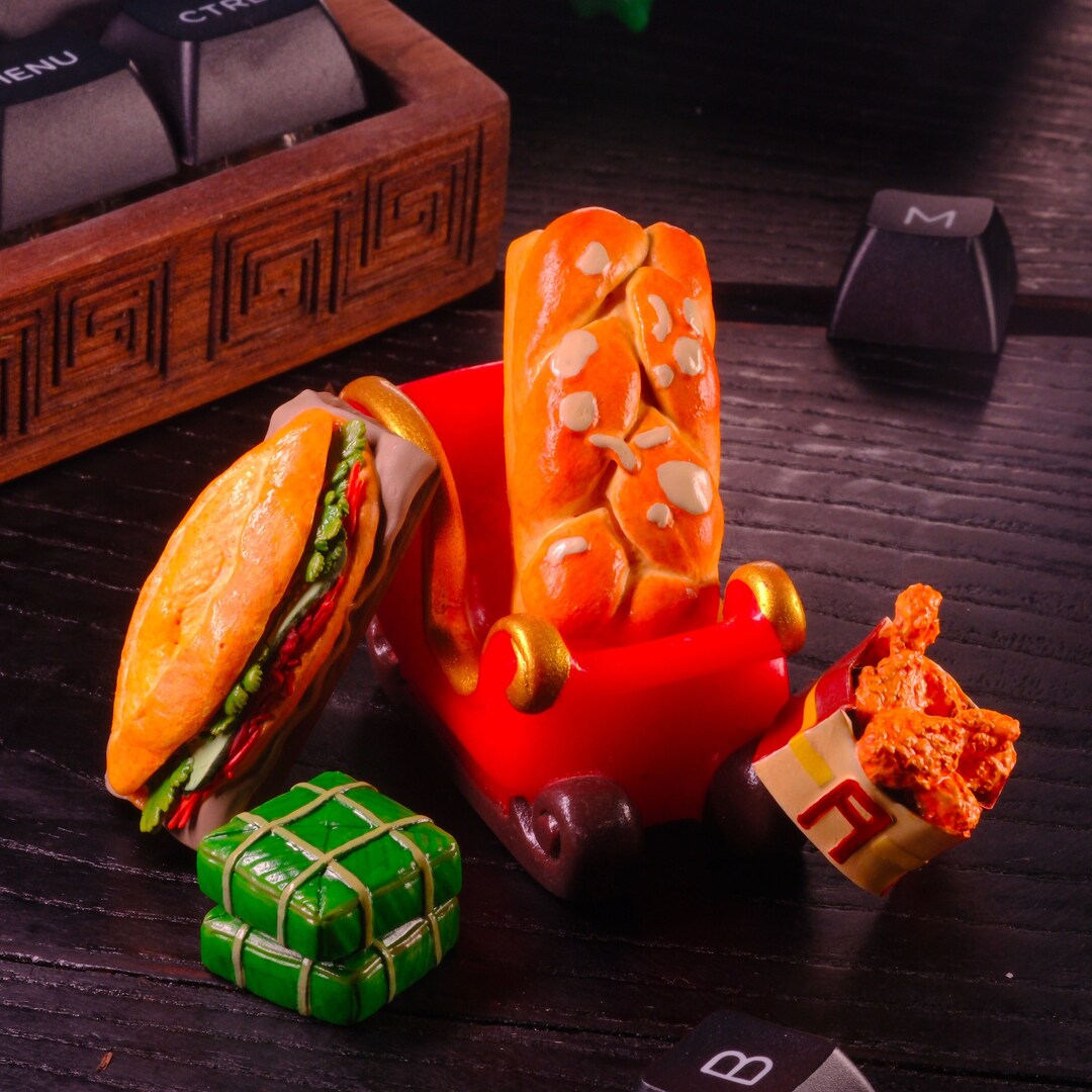 FAST FOOD Artisan Keycap, Resin Keycap for Handmade Gift, Keycap Resin ...