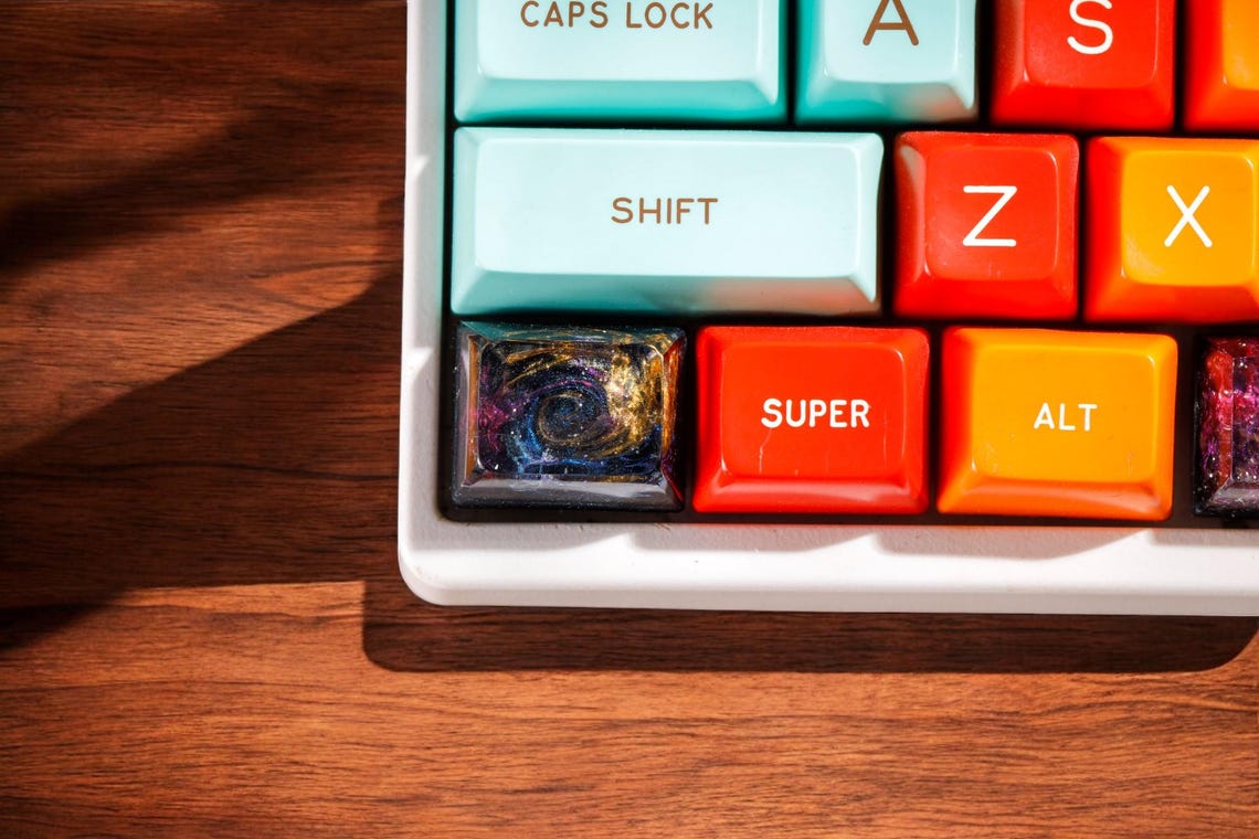 Galaxy Artisan Keycaps, Custom Artisan Keycaps,cute Anime Keycaps ...