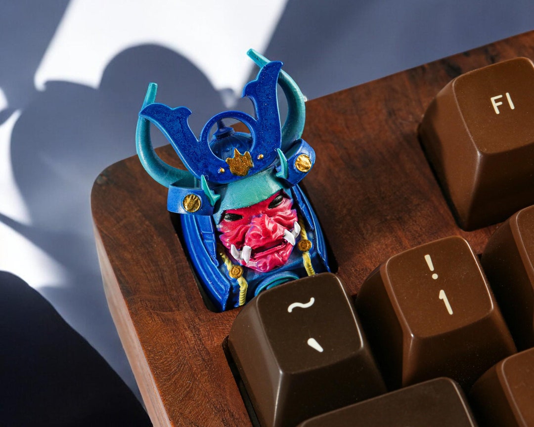 Custom Artisan Keycaps, Keycaps Samurai Artisan,keycaps Anime Cute ...