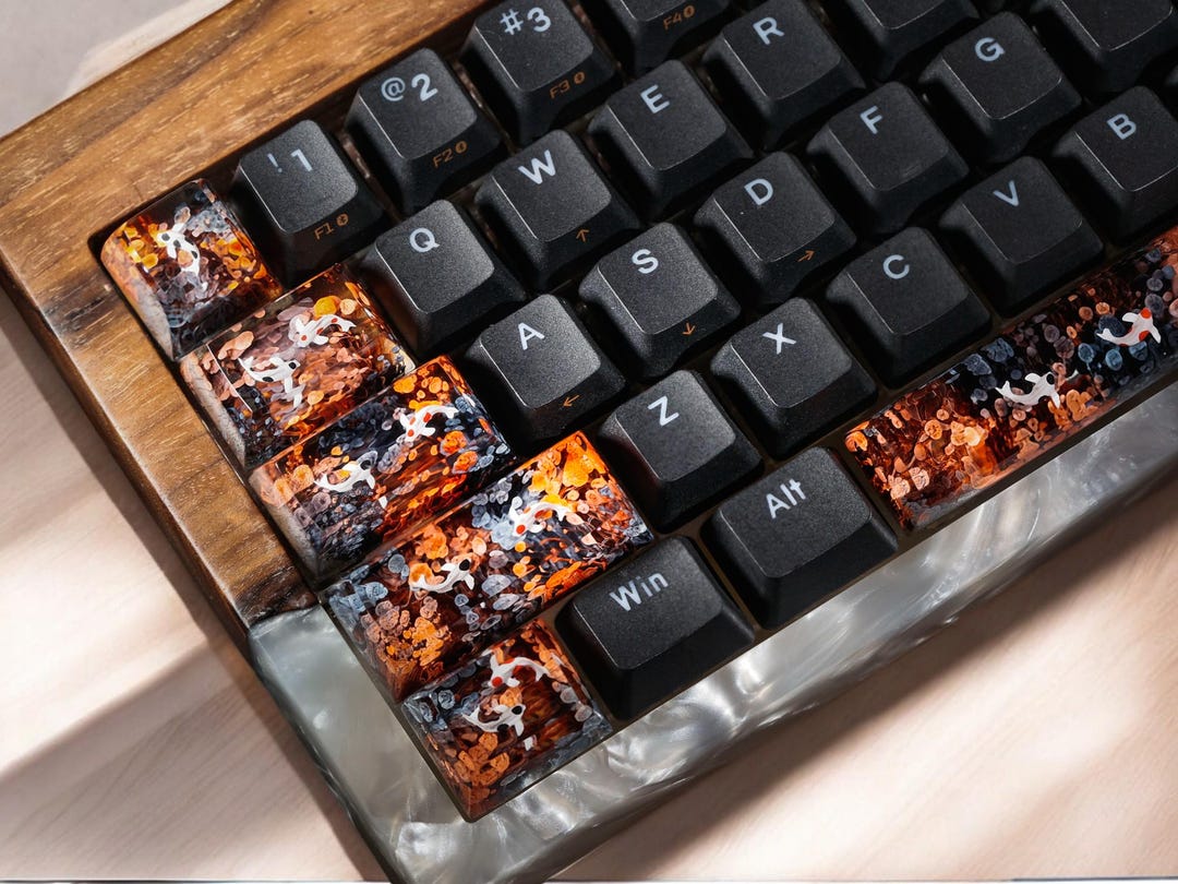 Keycap Koi Fish Artisan Keycap,custom Handmade Keycaps,keycaps Anime ...
