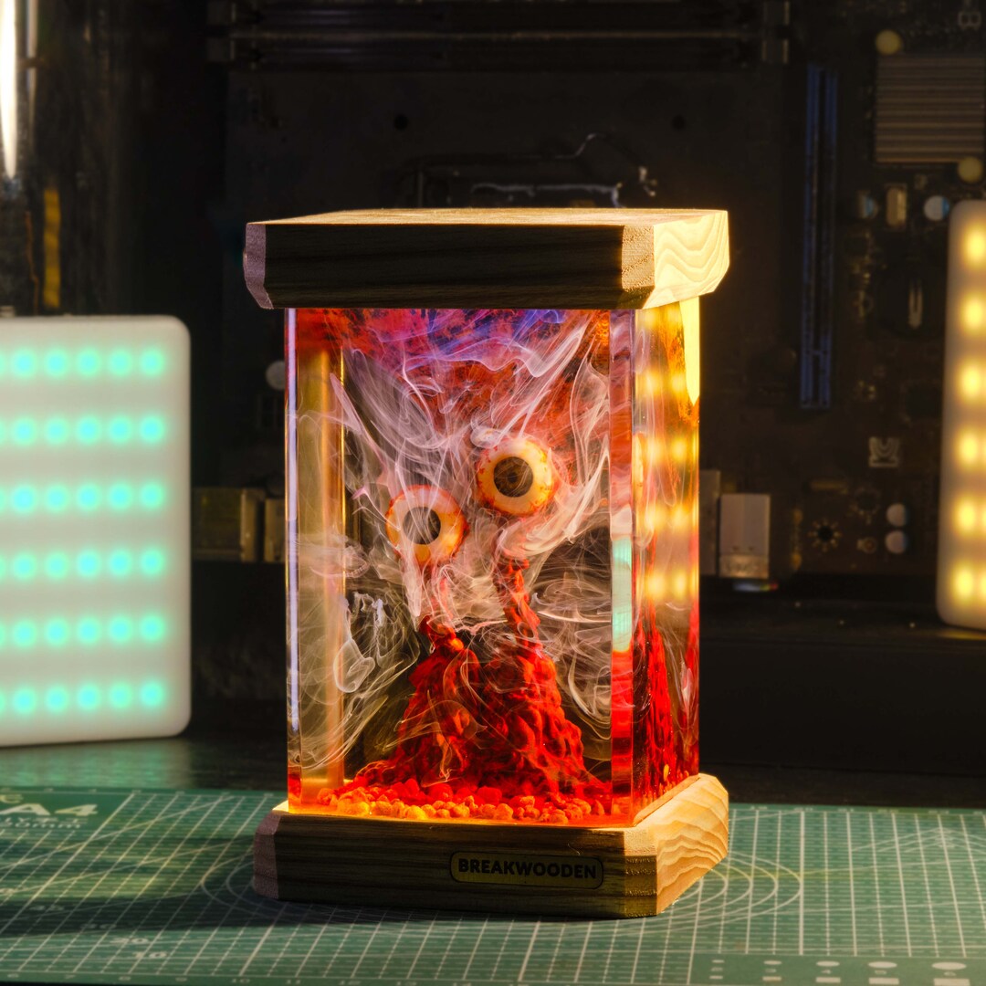 Epoxy Hum.an Eyeball Lamp for Halloween, Epoxy Resin Lamp, Personalized ...