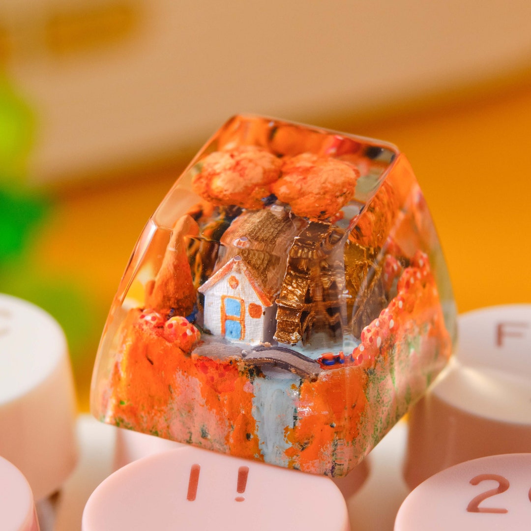 Keycaps Full House Dream,custom Artisan Keycaps, Keycaps Anime Cute ...