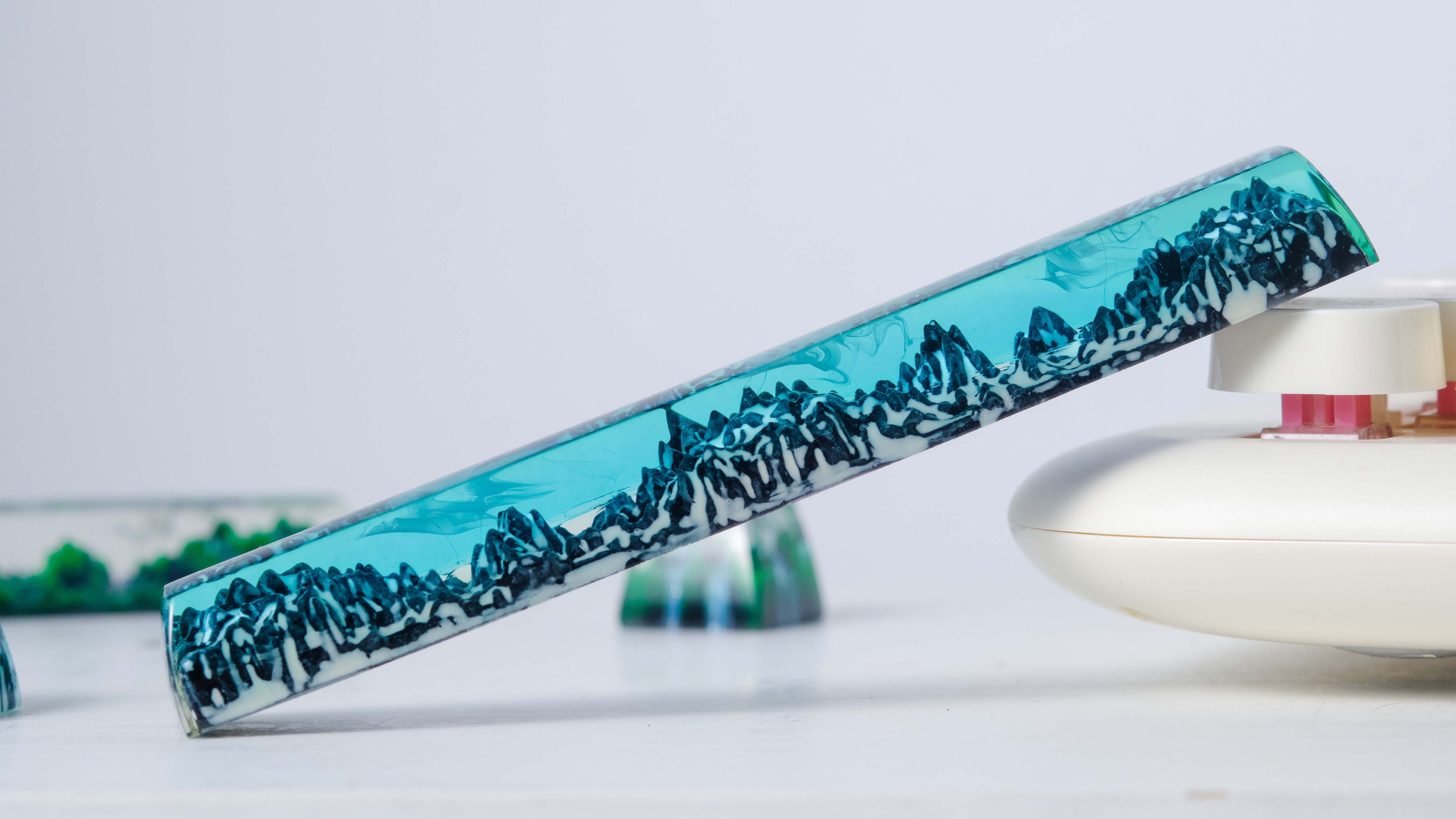 Keycap Artisan Snow Mountain,keycaps Cute,custom Blue Keycaps,artisan ...