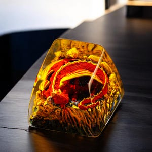 Keycap Artisan Dragon Esc,custom Handmade Keycaps,red Keycaps ...