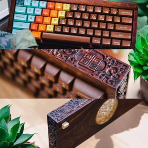 The Royal Wood Mechanical Keyboard Case,custom Keyboard Case, Wooden ...