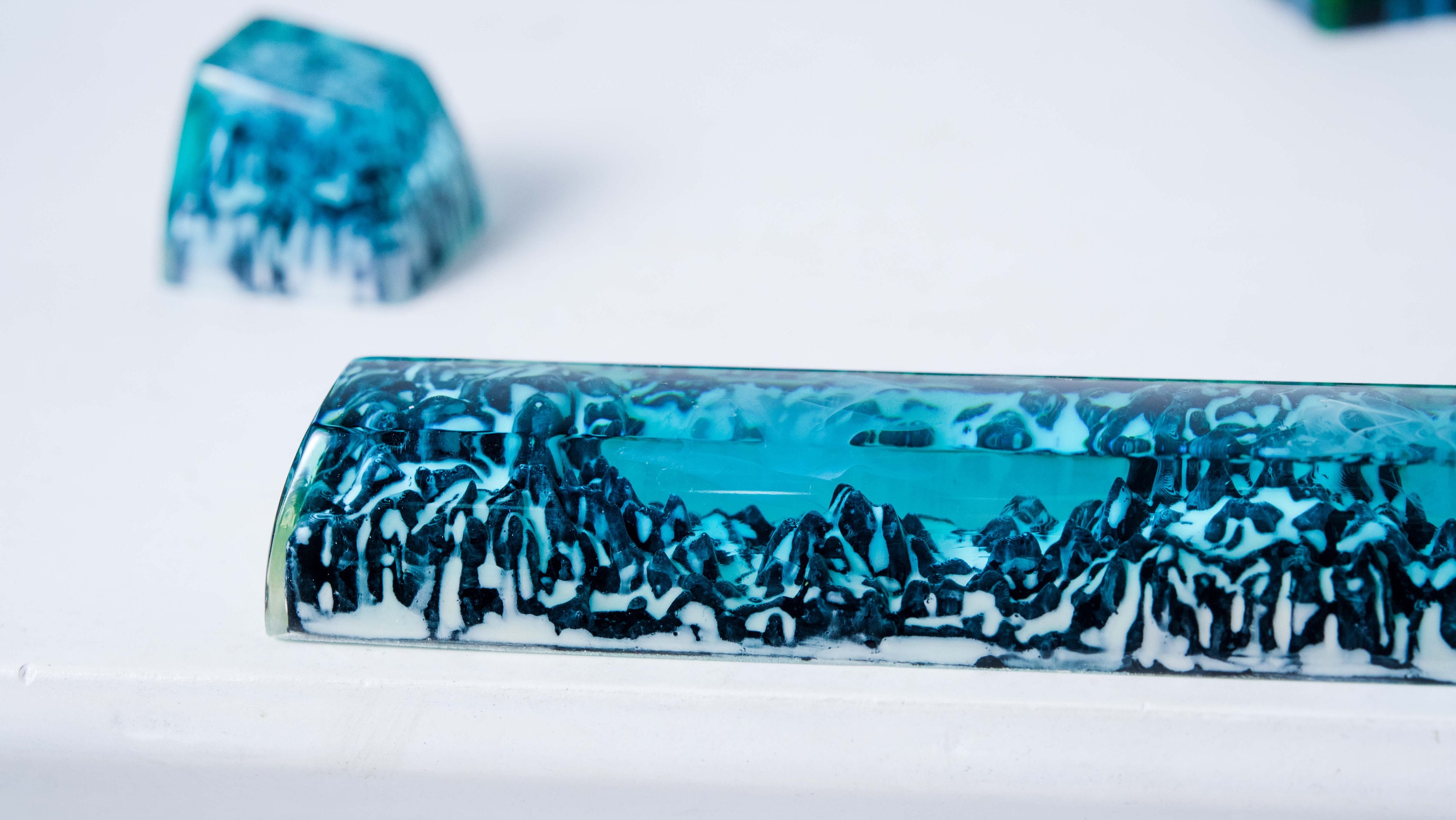 Keycap Artisan Snow Mountain,keycaps Cute,custom Blue Keycaps,artisan ...