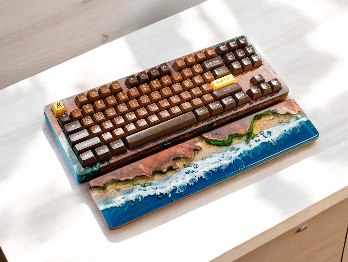Wrist Rest Resin,keyboard Wrist Rest,wooden Wrist Rest,custom Wrist ...