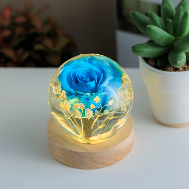 Rose Resin Table - Etsy