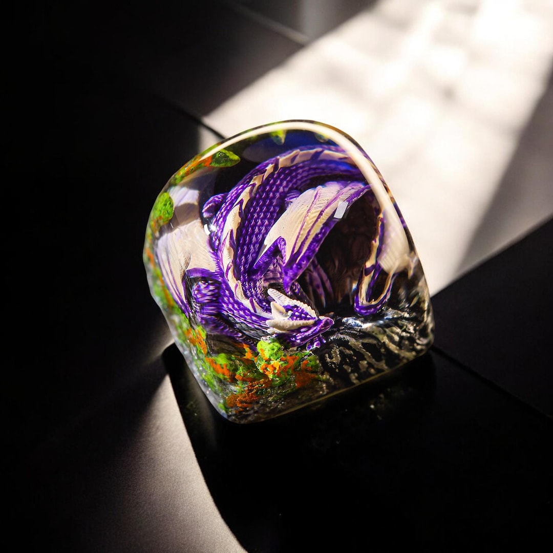 Keycap Artisan Dragon Esc,custom Handmade Keycaps, Keycaps Anime Cute ...