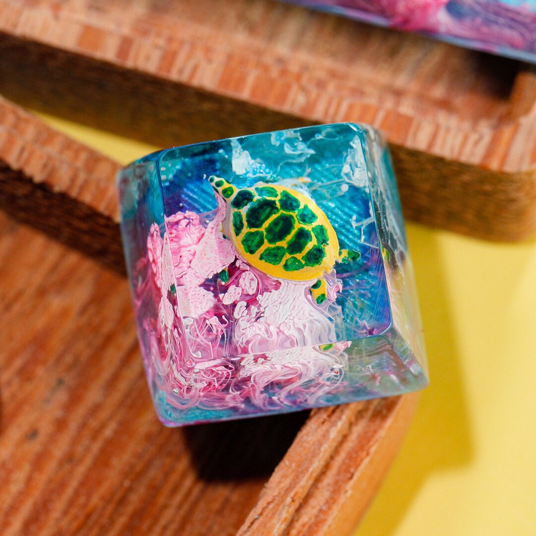 Keycap Turtle Artisan Keycap,custom Handmade Keycaps,pink Keycaps ...