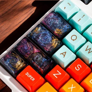 Galaxy Artisan Keycaps, Custom Artisan Keycaps,cute Anime Keycaps ...