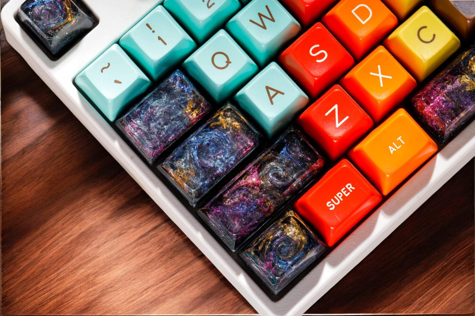 Galaxy Artisan Keycaps, Custom Artisan Keycaps,cute Anime Keycaps ...