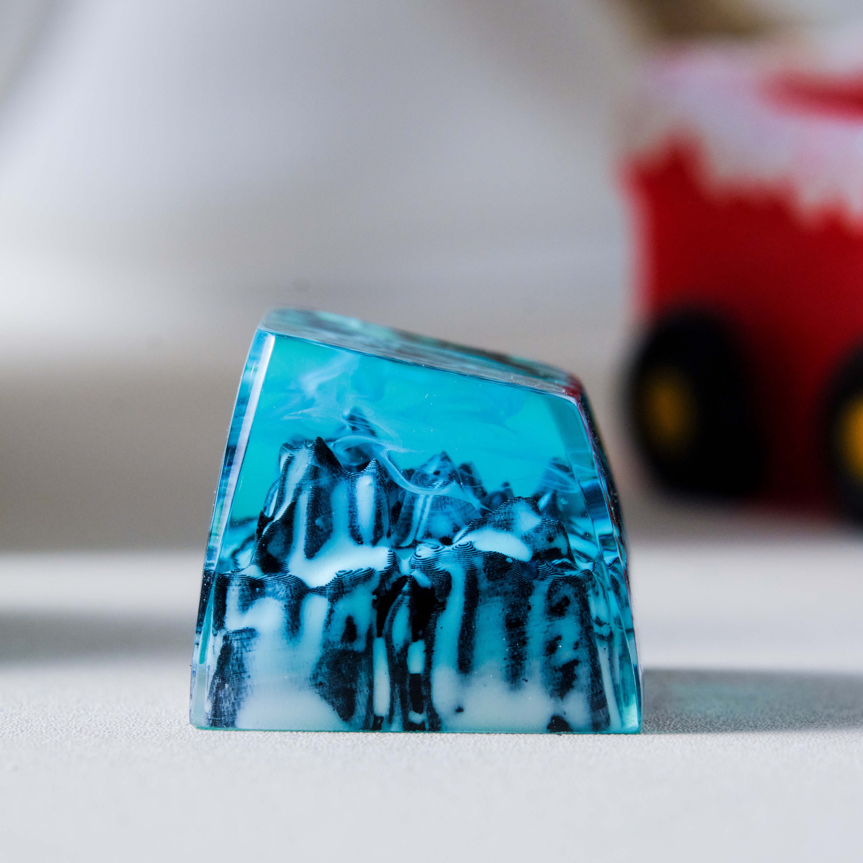 Keycap Artisan Snow Mountain,keycaps Cute,custom Blue Keycaps,artisan ...