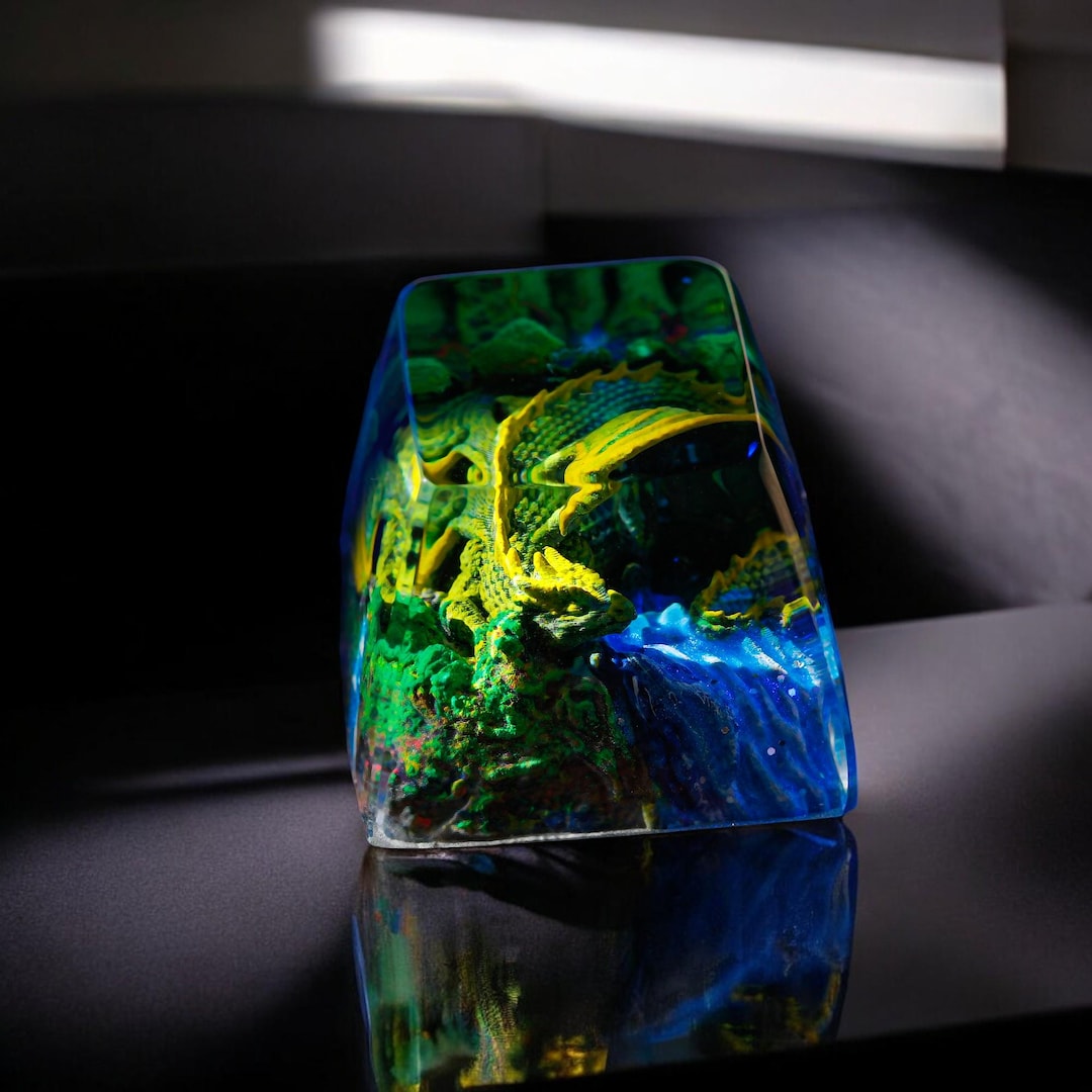 Keycap Artisan Dragon Esc,custom Handmade Keycaps, Keycaps Anime Cute ...