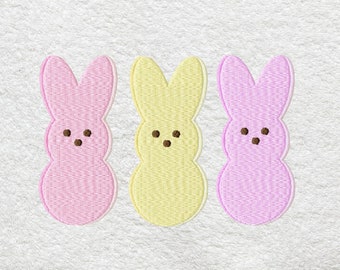 Peep Embroidery Design File- Easter Bunny Machine Embroidery File ...