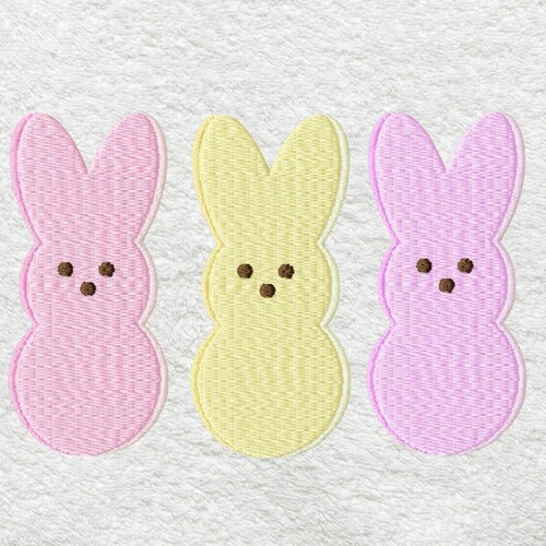 Peeps Embroidery Design File Easter Bunny Machine Embroidery - Etsy
