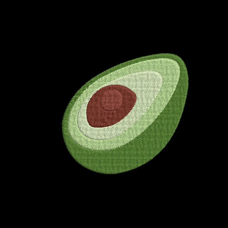 Avocado Design File- Avocado Embroidery File- Avocado Art, Avocado ...