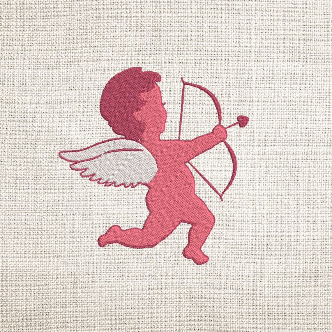 Cupid Machine Embroidery Design File- Cupid Silhouette File- Valentines ...