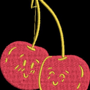 Cherry Embroidery Design File- Cherry Machine Embroidery File- Cherry ...