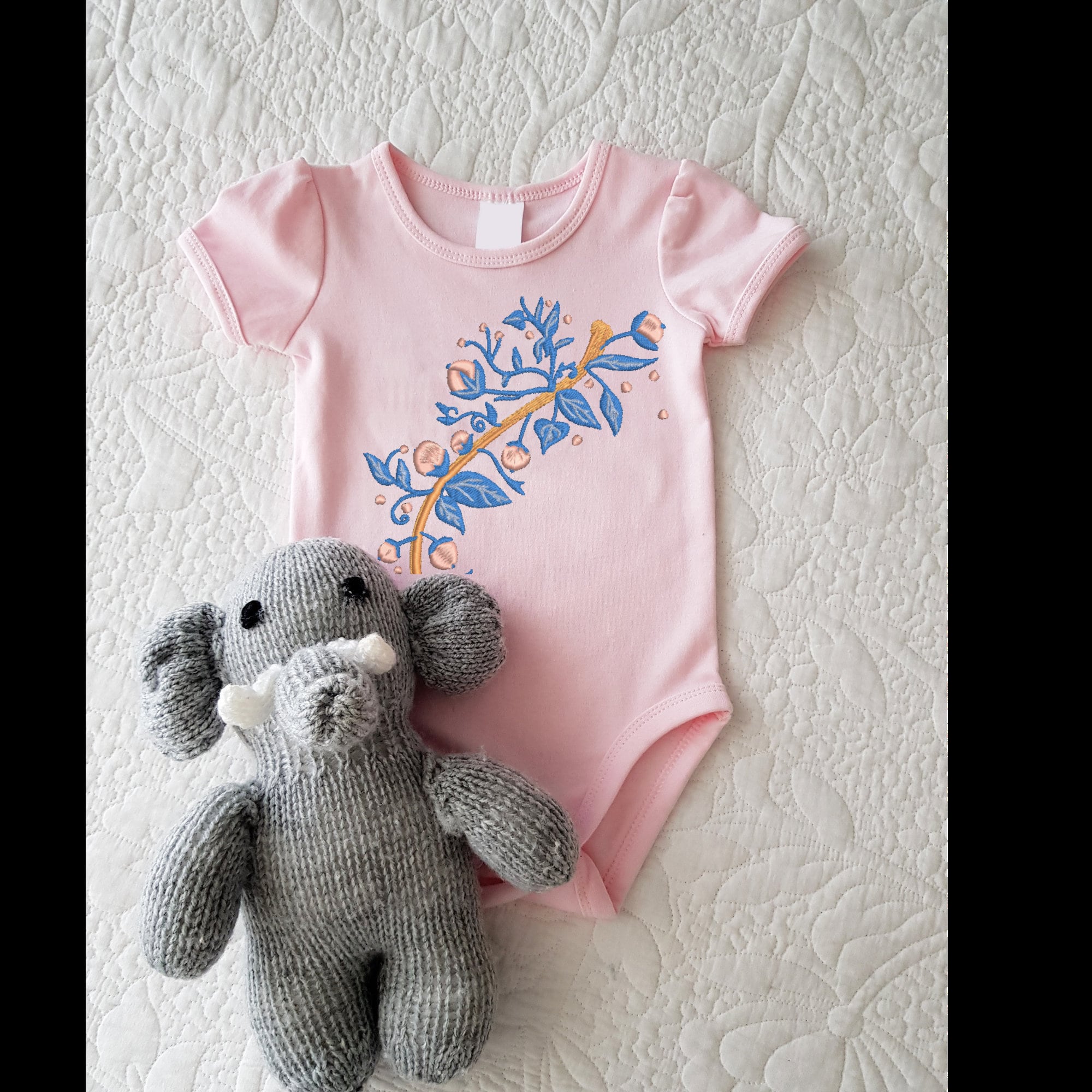 Spring Flower Embroidery Design Flower Embroidery Design - Etsy