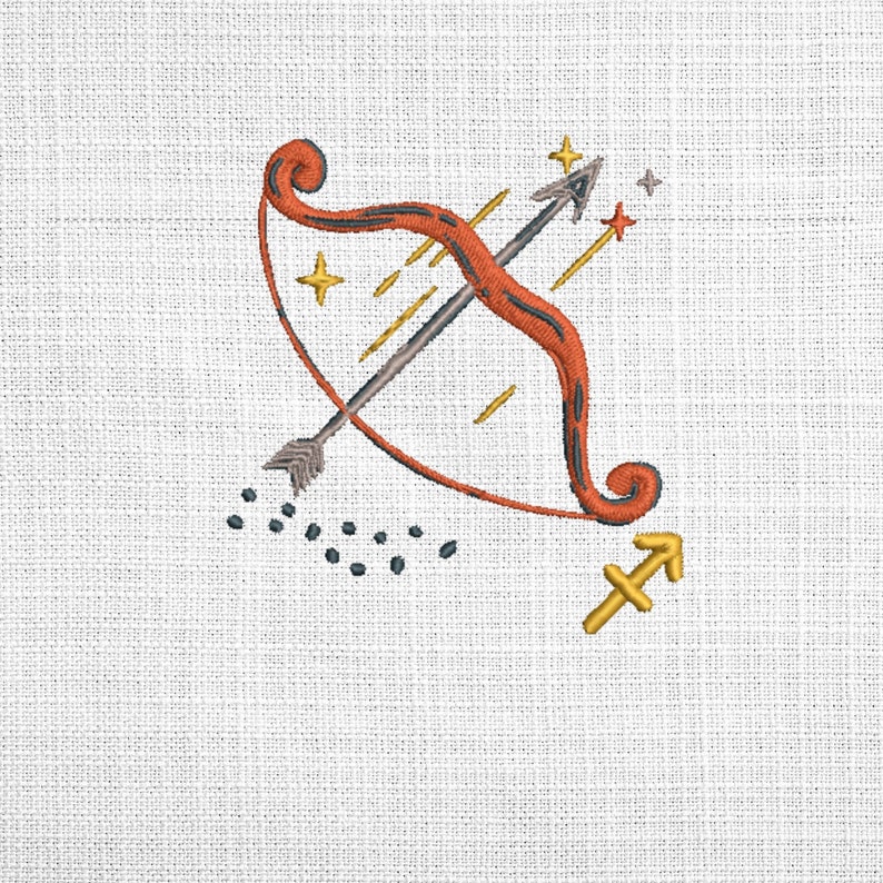 Sagittarius Embroidery File Horoscope Machine Embroidery - Etsy