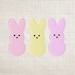 Peeps Embroidery Design File Easter Bunny Machine Embroidery File ...