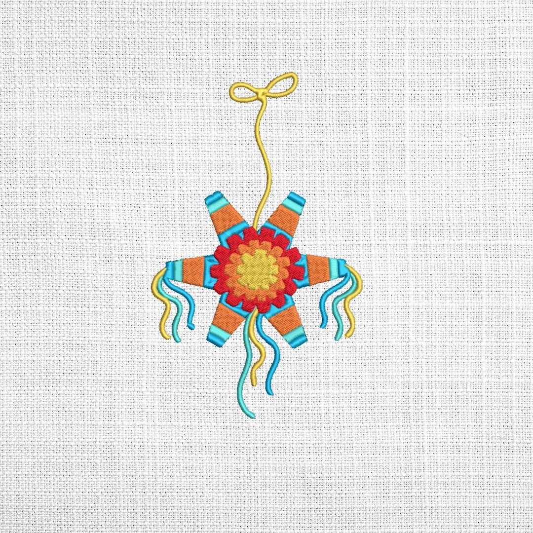 Piñata Embroidery Design File- Pinata Machine Embroidery File- Pinata ...