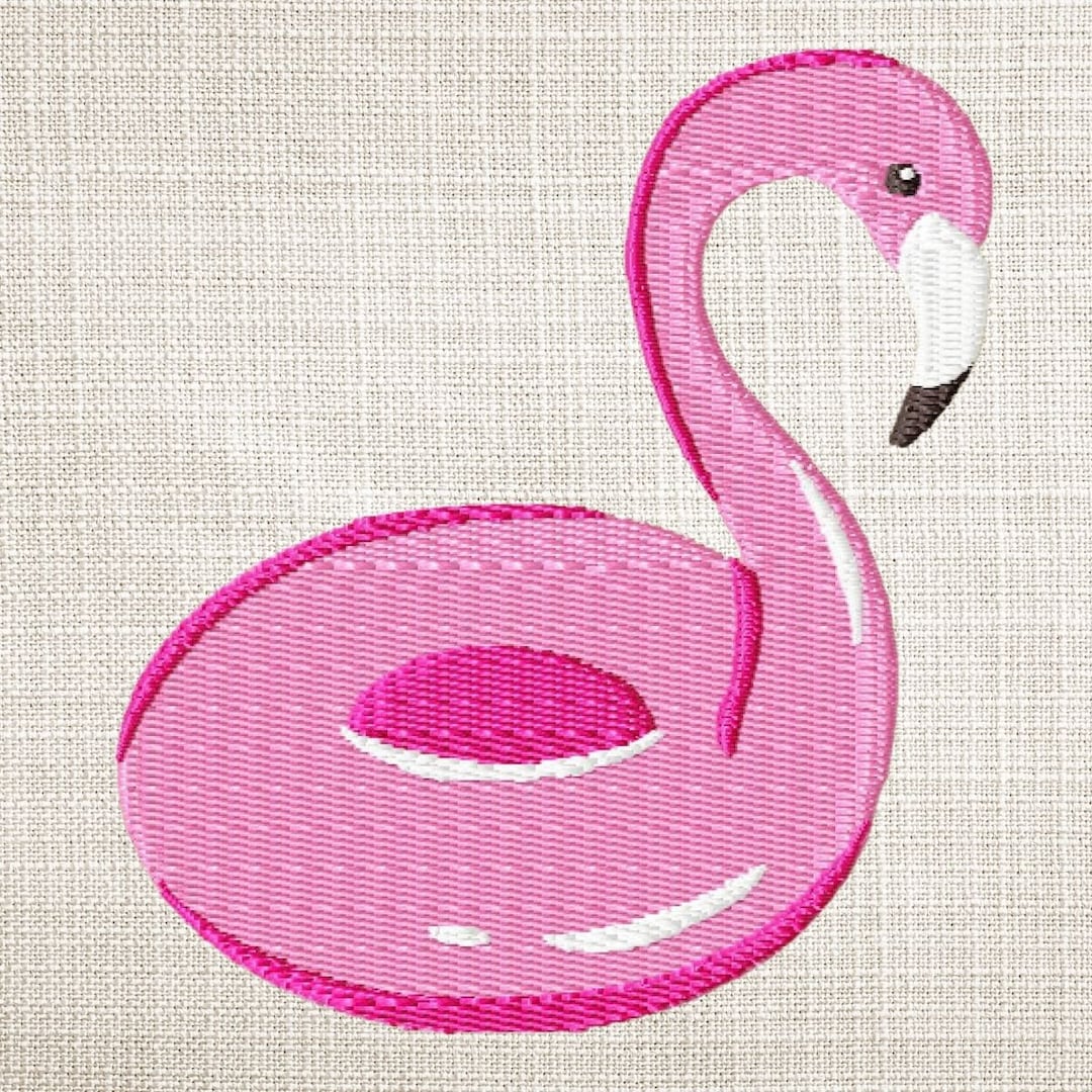 Flamingo Embroidery File, Flamingo Machine Embroidery, Flamingo Float ...