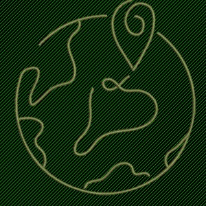 World Line Art Embroidery Design File- Earth Embroidery File- Planet ...