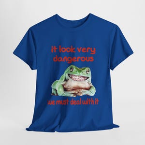 It Looks Very Dangerous Frog Meme, Funny Frog Meme Shirt, Ironic Shirt ...